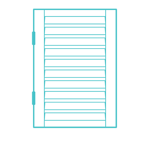 Black Plantation Shutters - MyDirectBlinds.com.au